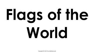 World flags European countries high speed colourful world flags flash cards