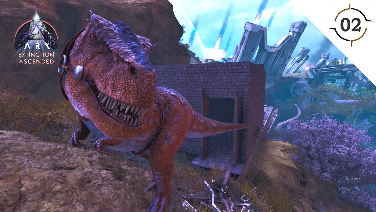 PRIMEIRO REX E NOVA BASE | ARK: EXTINCTION ASCENDED | GAMEPLAY PC PT BR ...