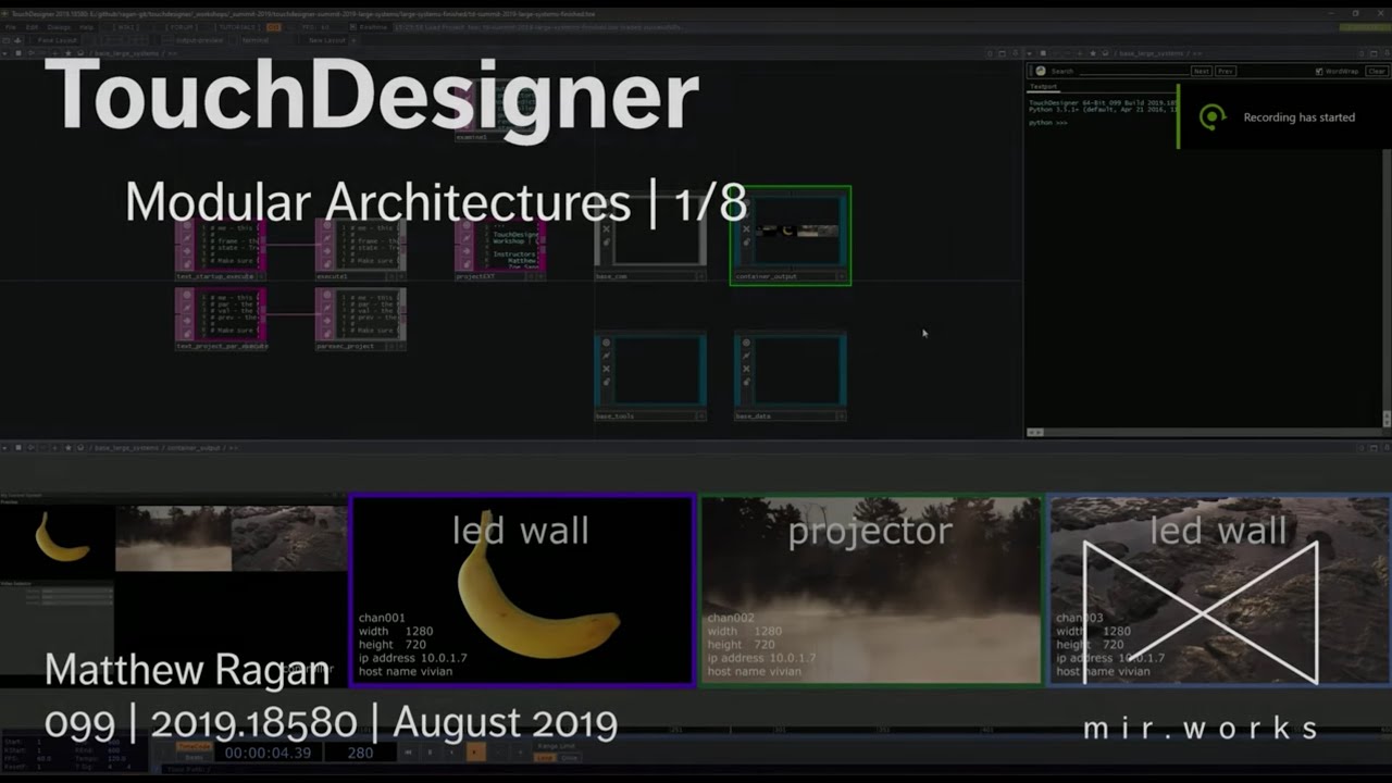 TouchDesigner | Modular Architectures | 1/8 - YouTube