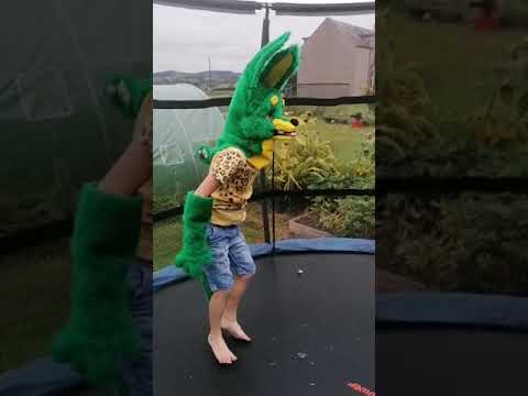 FLYING IN MID AIR!!! (Furry playing on the trampoline) - YouTube