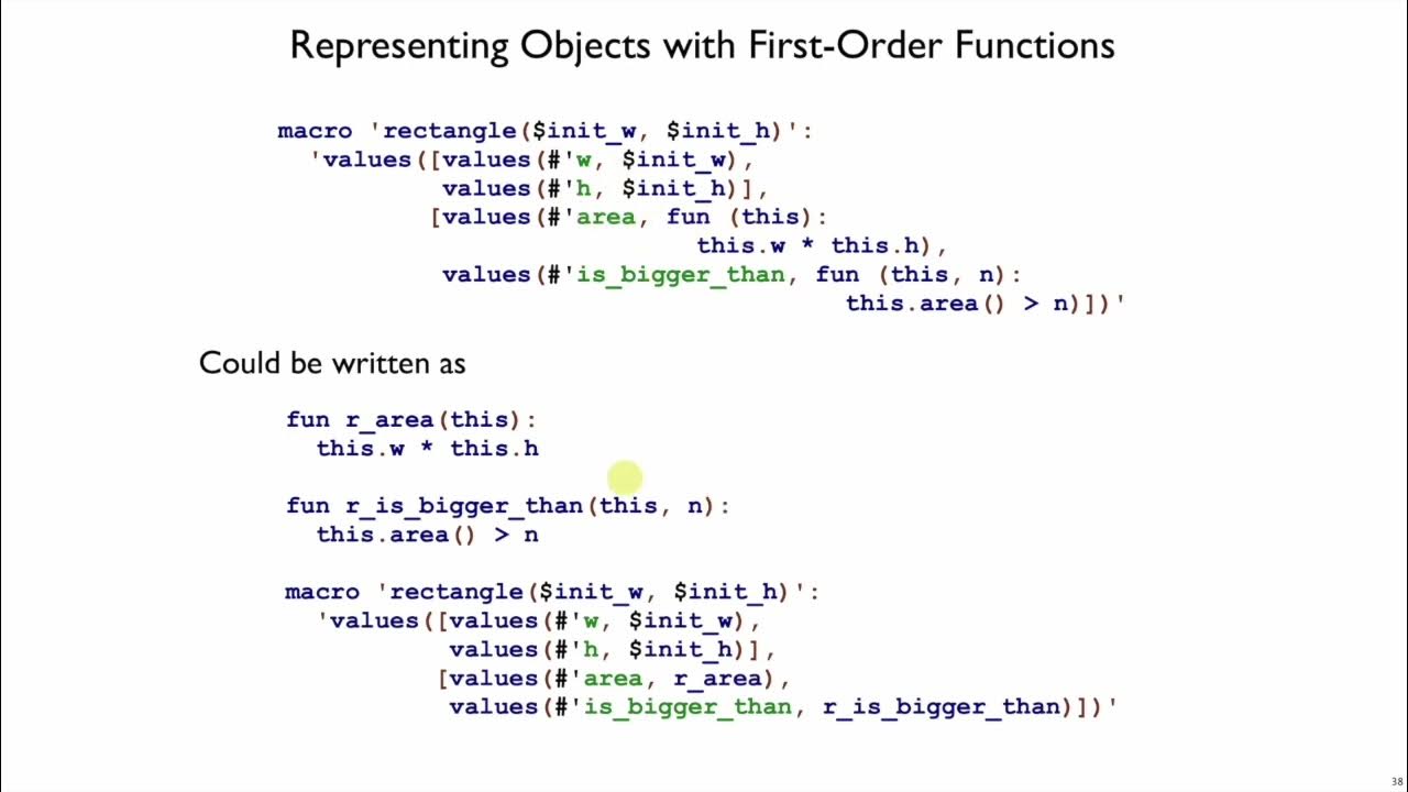 Shplait Object 7 - objects as fields plus methods - YouTube