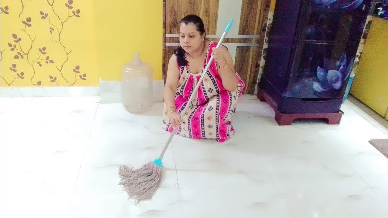 Morning floor cleaning vlog //housewife daily routine vlog //Nighty ...