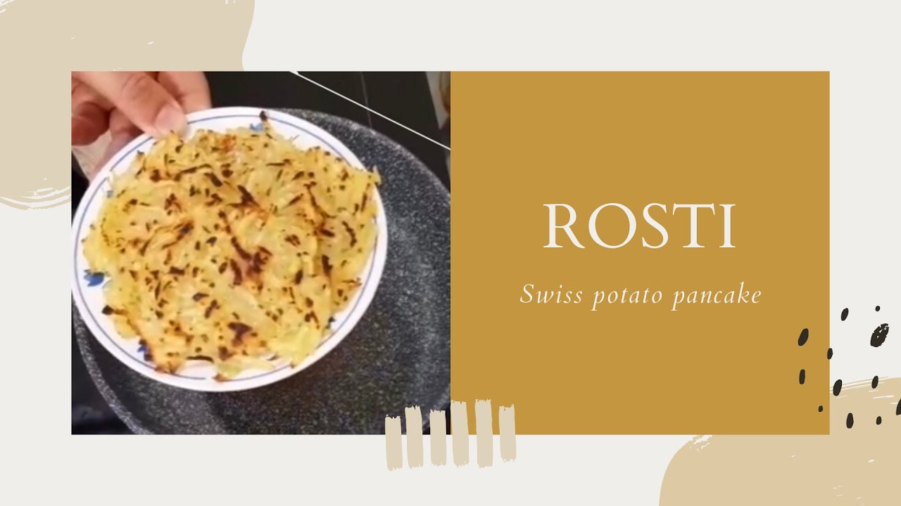 How to make simple hash browns in Swiss version (Rosti) - YouTube