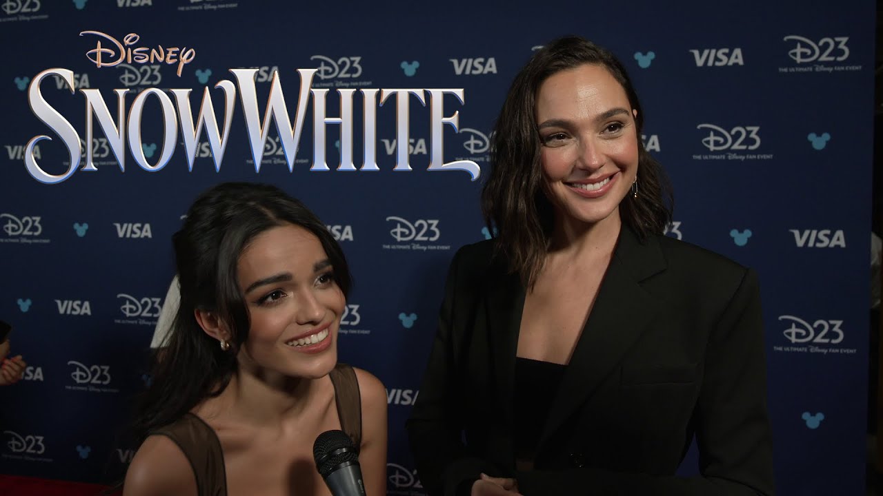 SNOW WHITE Gal Gadot & Rachel Zegler interview at D23 - August 9, 2024 ...