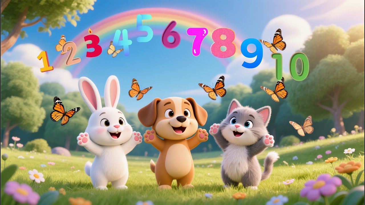 Count from 1 to 10! | Fun Animal Number Song for Kids | Learn Numbers ...