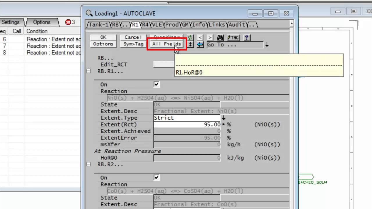 SysCAD Tutorial Section 5.4 Part 2 - Reaction Information - YouTube