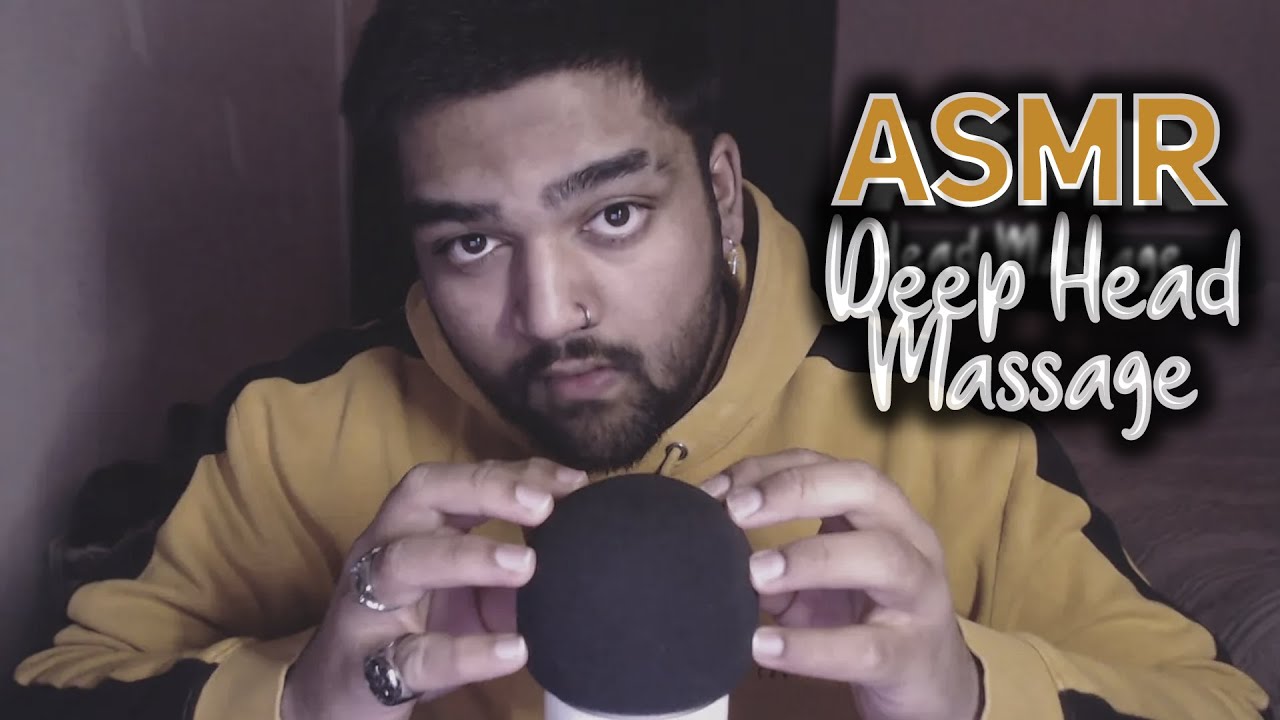ASMR Deep Head Massage (Mic Rubbing, Finger Fluttering & Mic Brushing ...