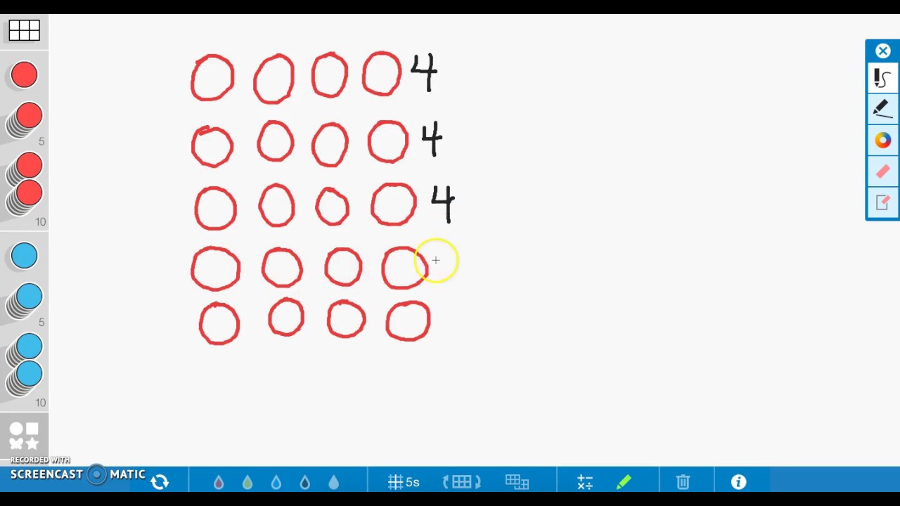 Multiplication Building Arrays Grade 2 Youtube