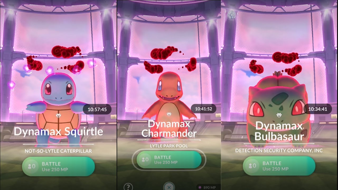 Kanto starters Dynamax Debut! - YouTube