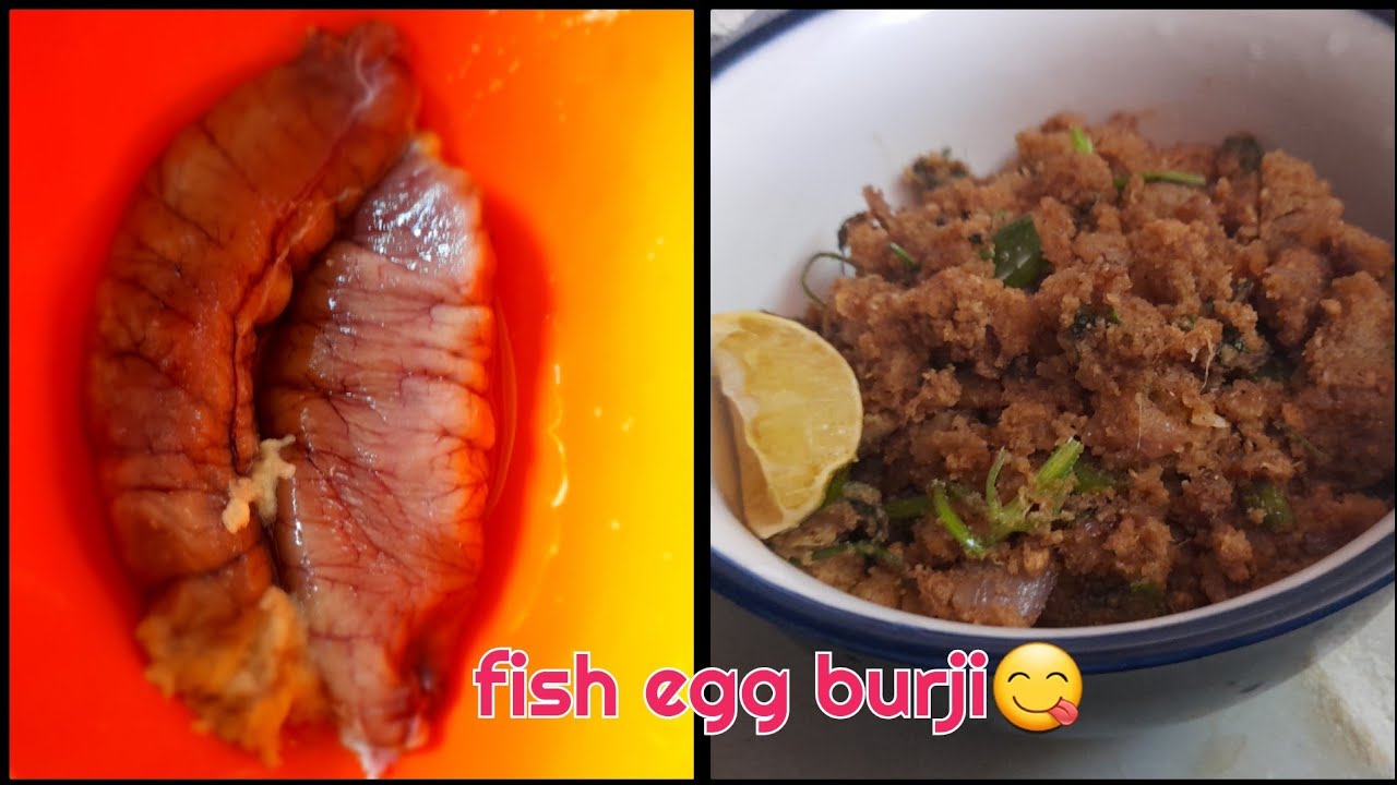 Easy Fish egg bhurji 😋 - YouTube