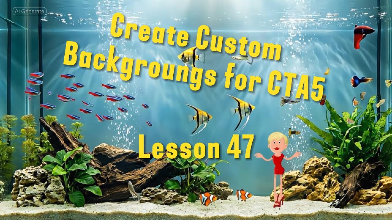 Create Custom Backgrounds in 4 Easy Steps (Lesson 47 - Learn Cartoon ...