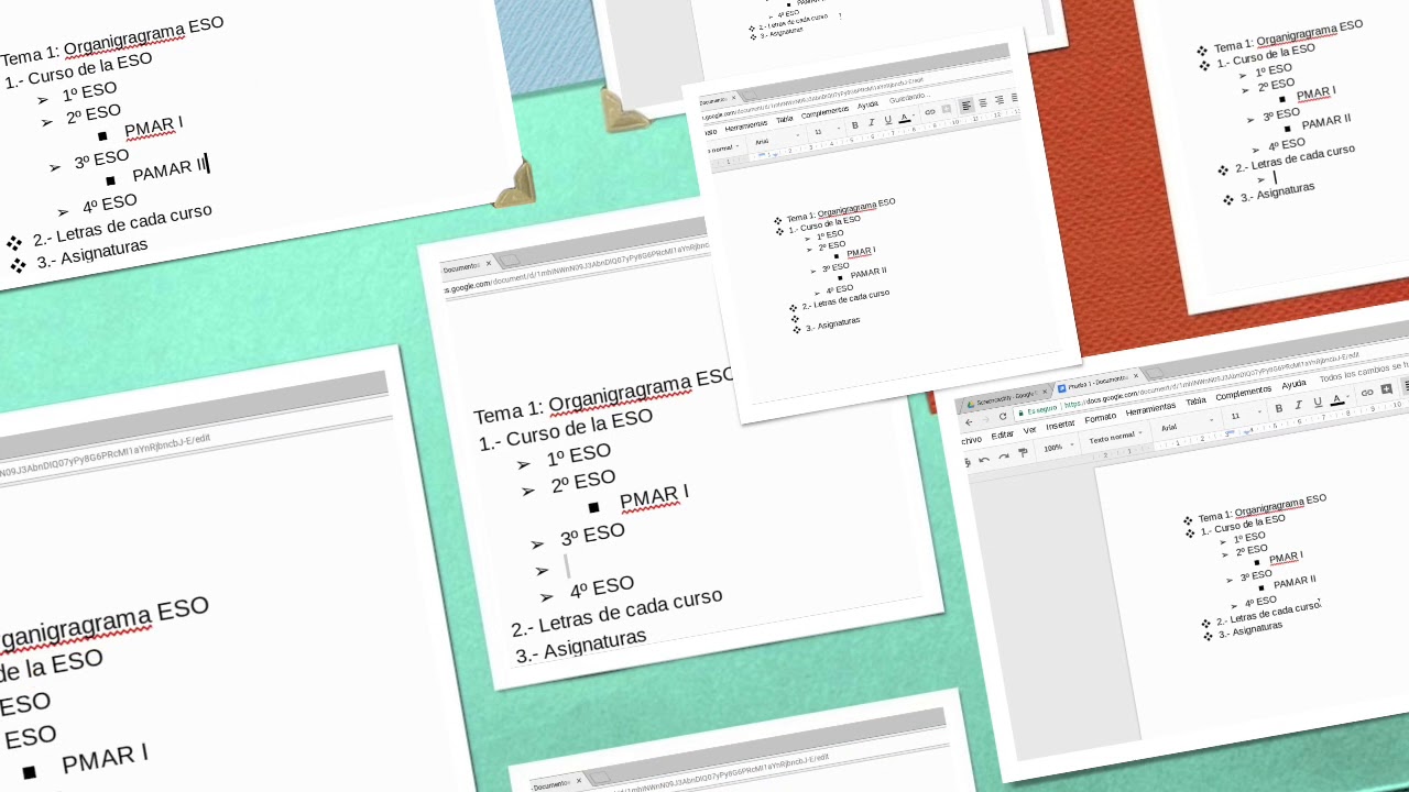 Esquemas con Google Docs - YouTube