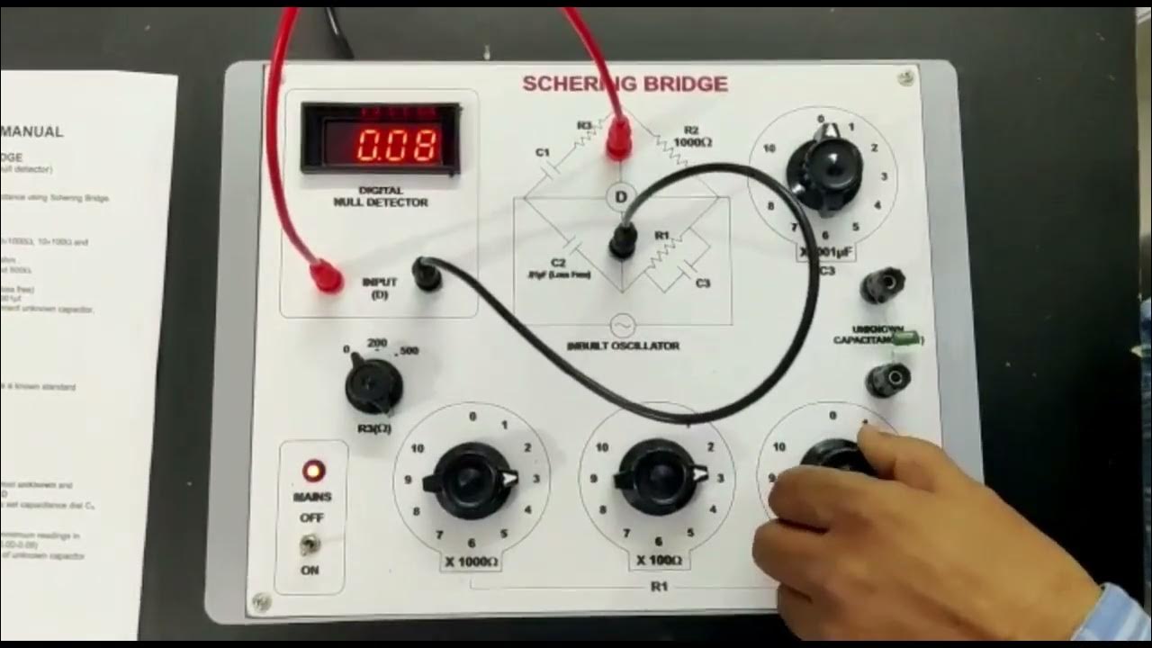 AE 652B Measurement of Capacitance using Schering Bridge. - YouTube