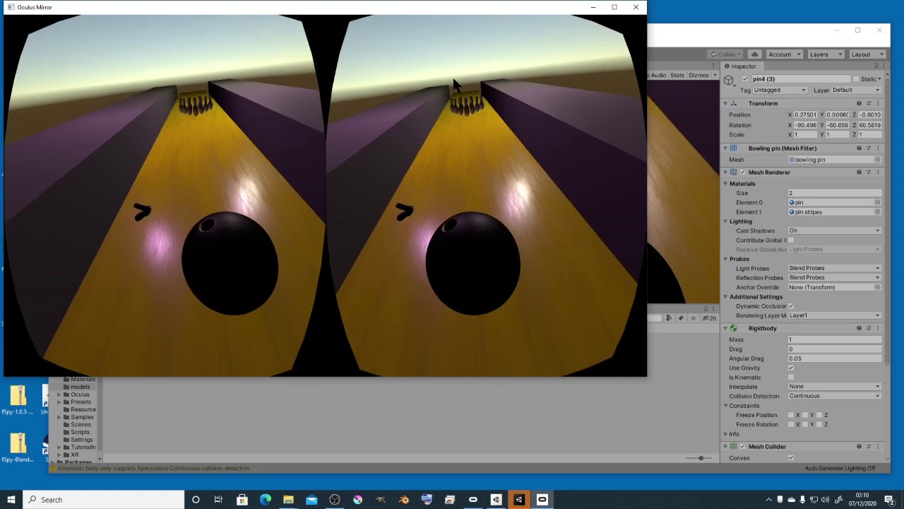 first working prototype VR Game - YouTube