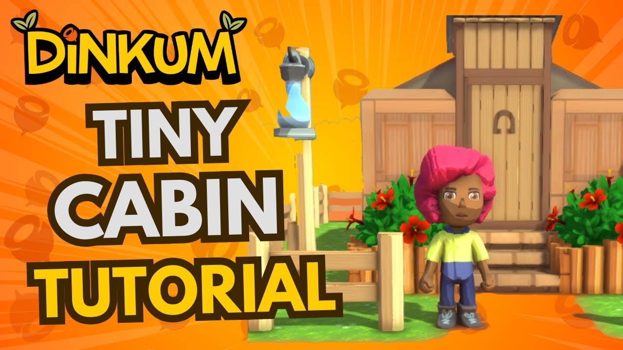 Dinkum game build tutorial - How to make a tiny house cabin - YouTube