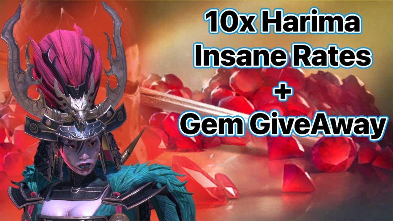 All in for 10x Harima - Insane Legendary rates + Gem GiveAway⭐️II Raid ...
