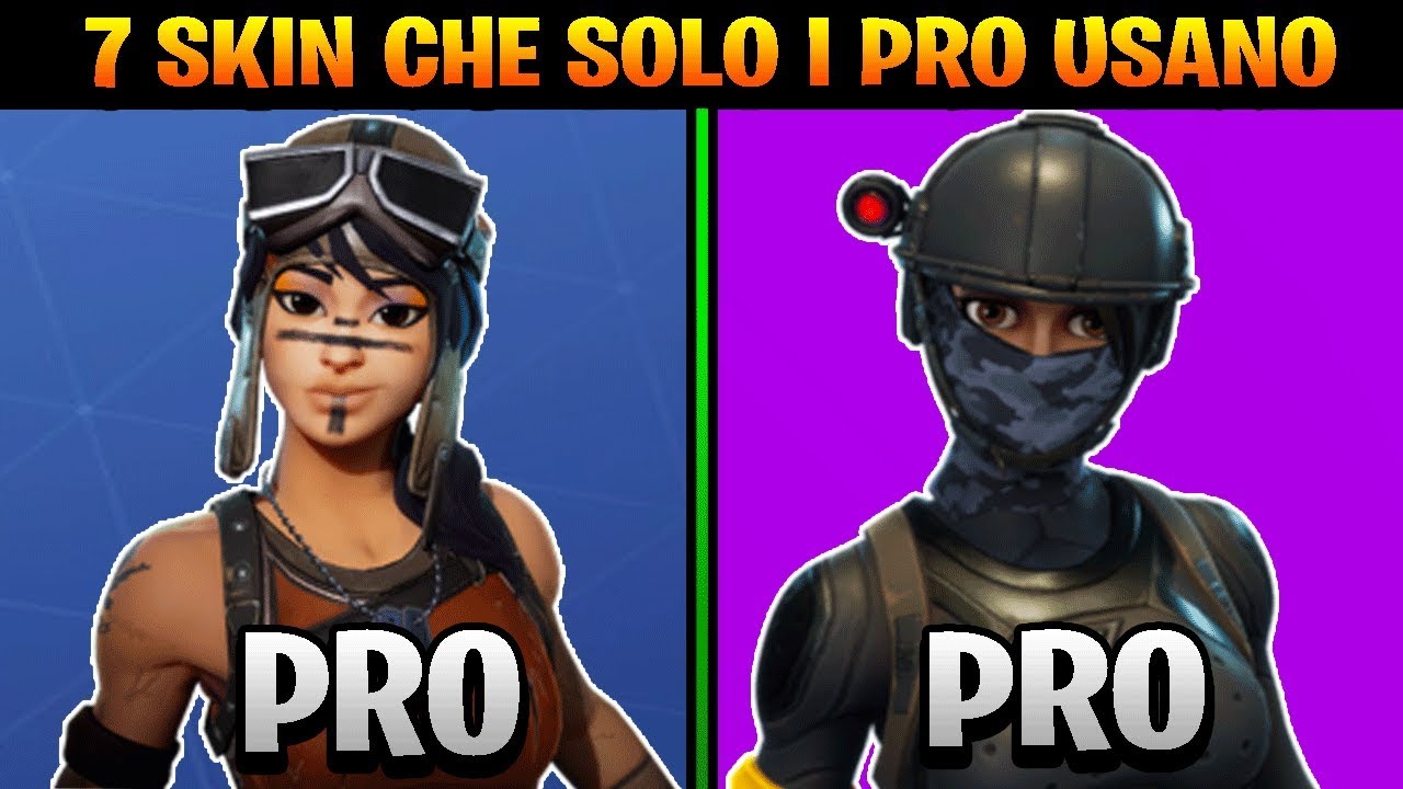 7 SKIN CHE UTILIZZANO I PRO su Fortnite Battle Royale - YouTube