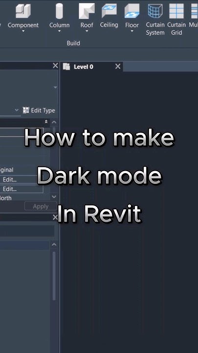Dark mode in Revit #tutorial #3d #revit #revittutorials - YouTube