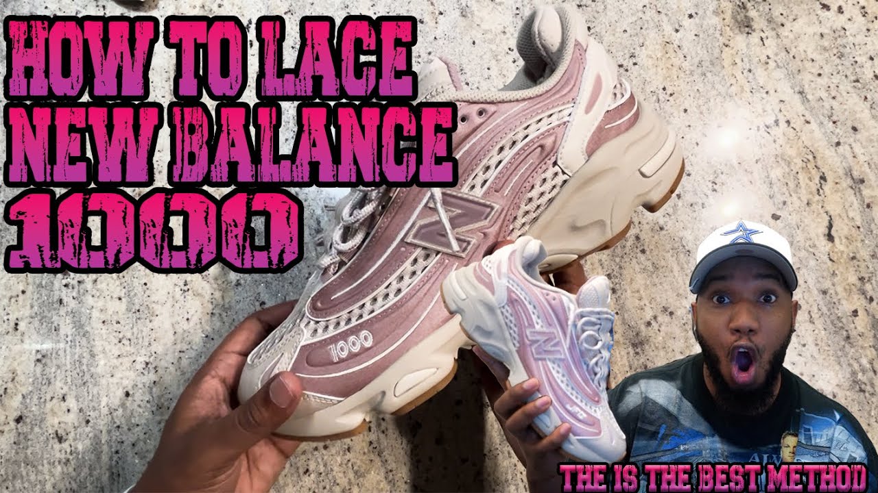 HOW TO LACE THE NEW BALANCE 1000 - YouTube