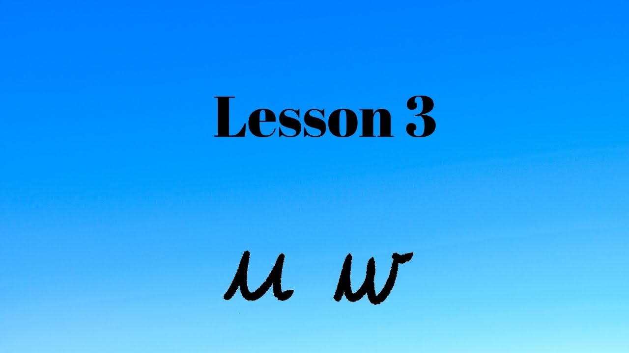 lesson 3 NEW! - YouTube