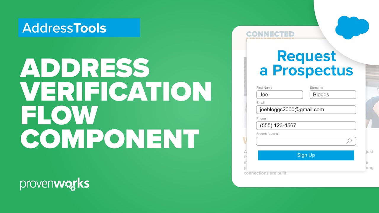 Address Verification Flow Component | Salesforce - YouTube