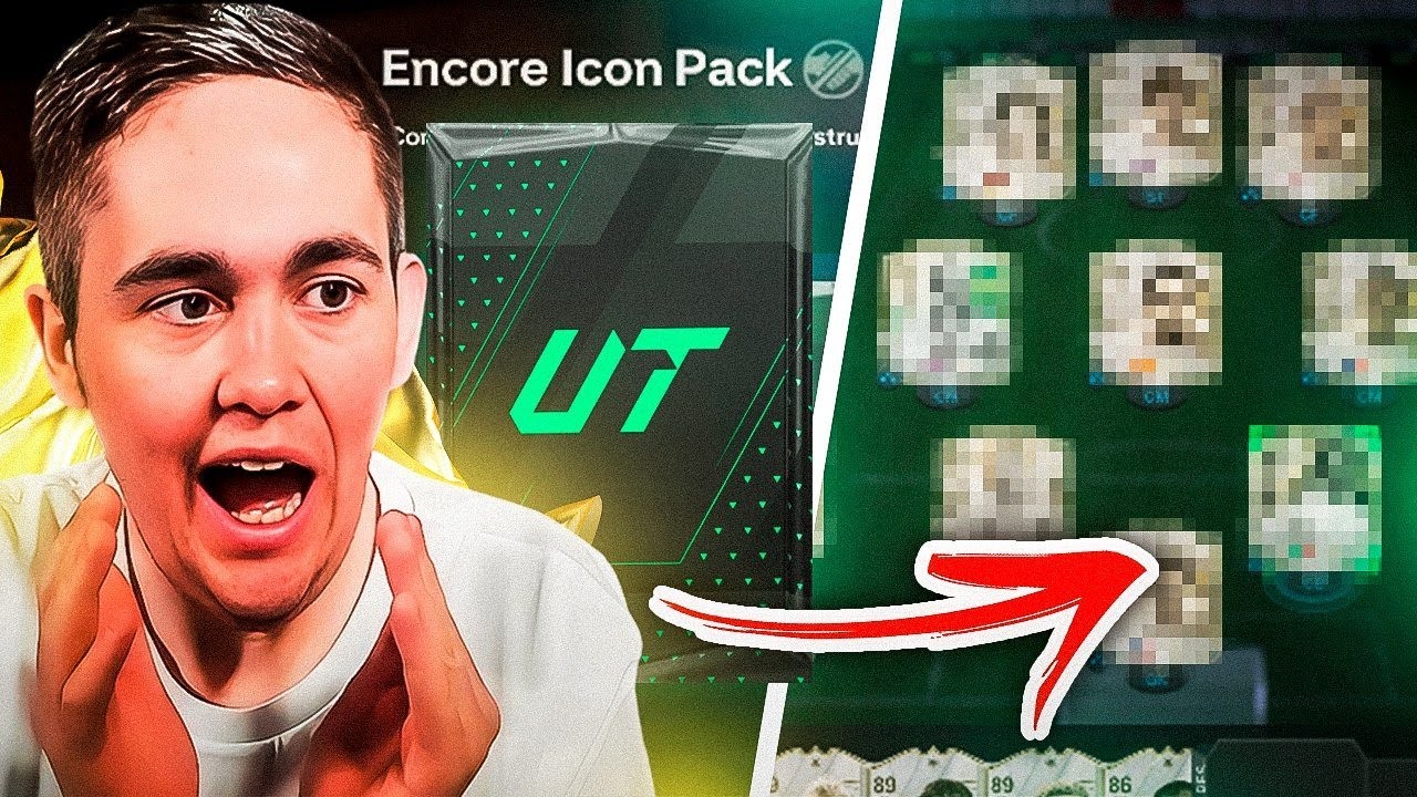 11 x Encore Icon Packs Chooses My FUT Champs Team... - YouTube