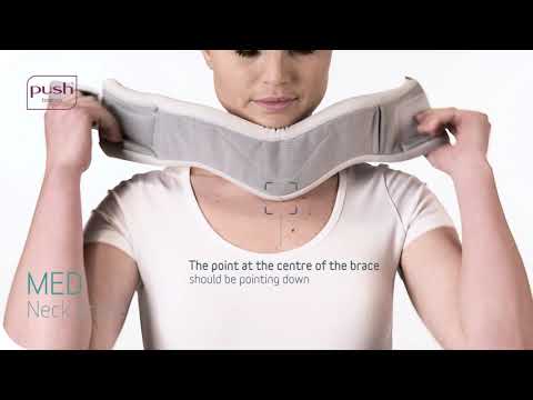 How to Apply the Push med Neck Brace - YouTube