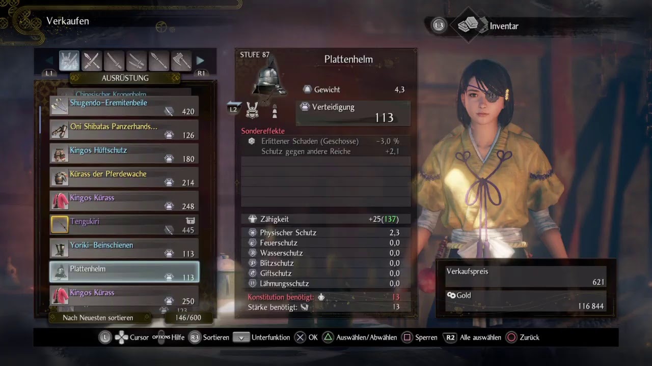 Nioh 2 NG Cosplay des ersten Samurais #11 - YouTube