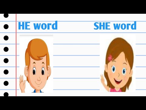 👆HE words - SHE words👆 - YouTube