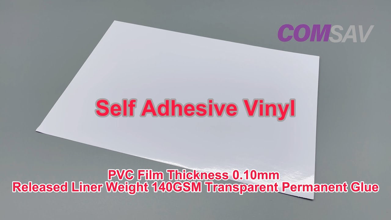 COMAX, Self Adhesive Vinyl Film Printing, 100Microns, 140GSM, Permanent ...