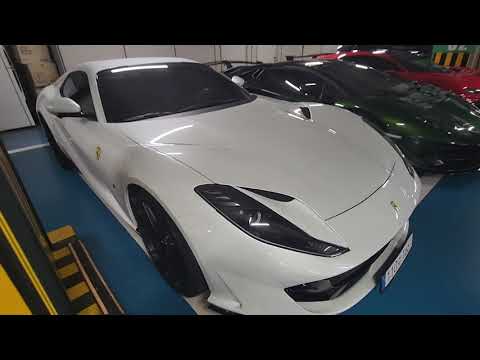 ferrari 812 superfast white review - YouTube