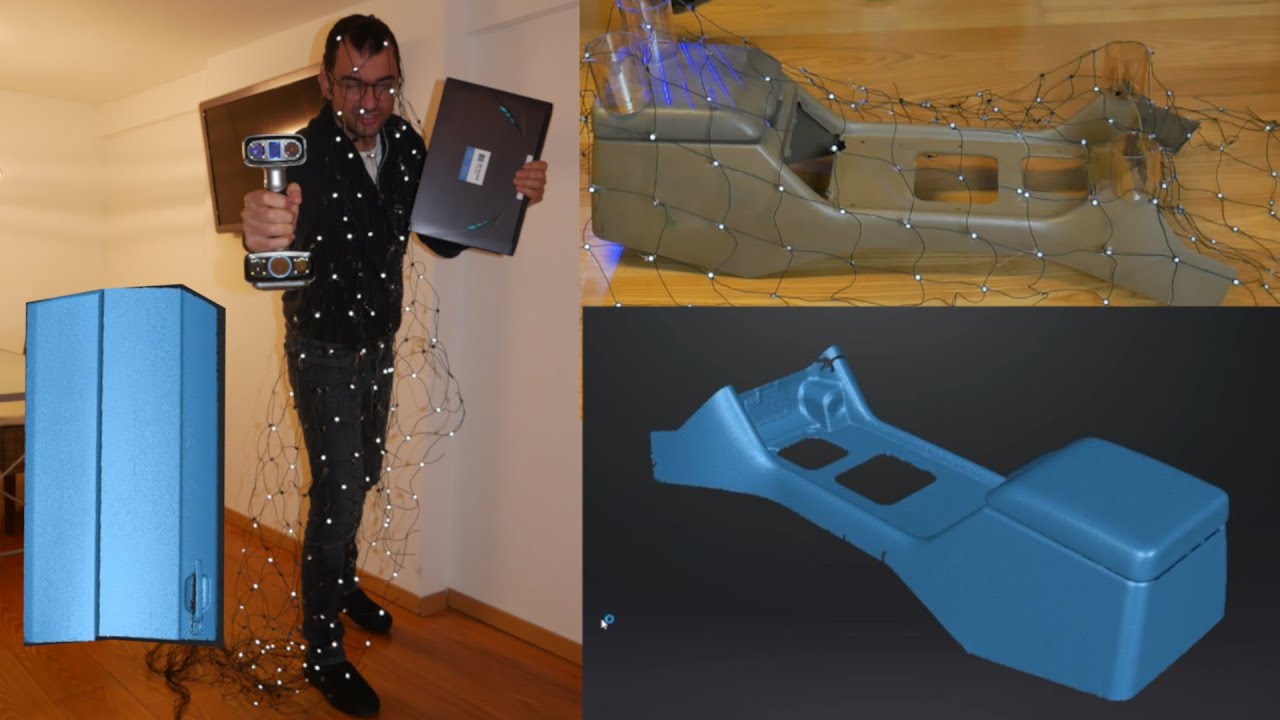 3D Scan without markers car scans with hand scanners Vol. 2 - YouTube