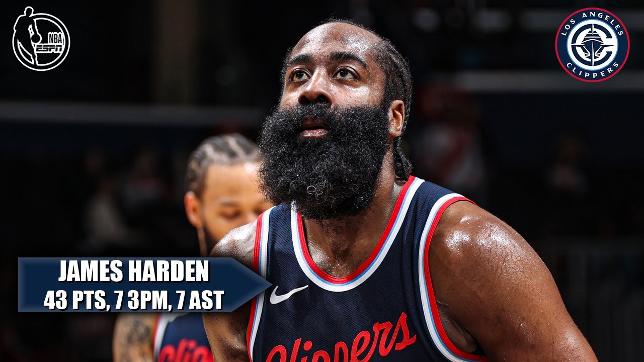 James Harden scores 43 PTS in 3 QUARTERS 👀🔥 | NBA on ESPN - YouTube