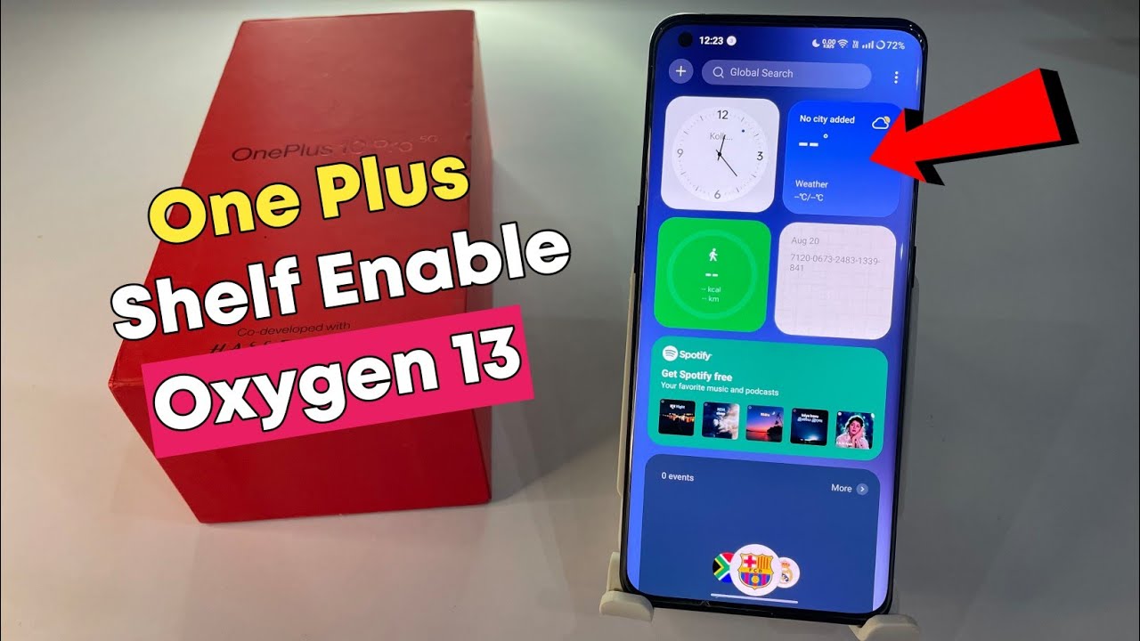 How to Enable Shelf in one plus 10 pro | Oxygen 13 new shelf on kaise ...