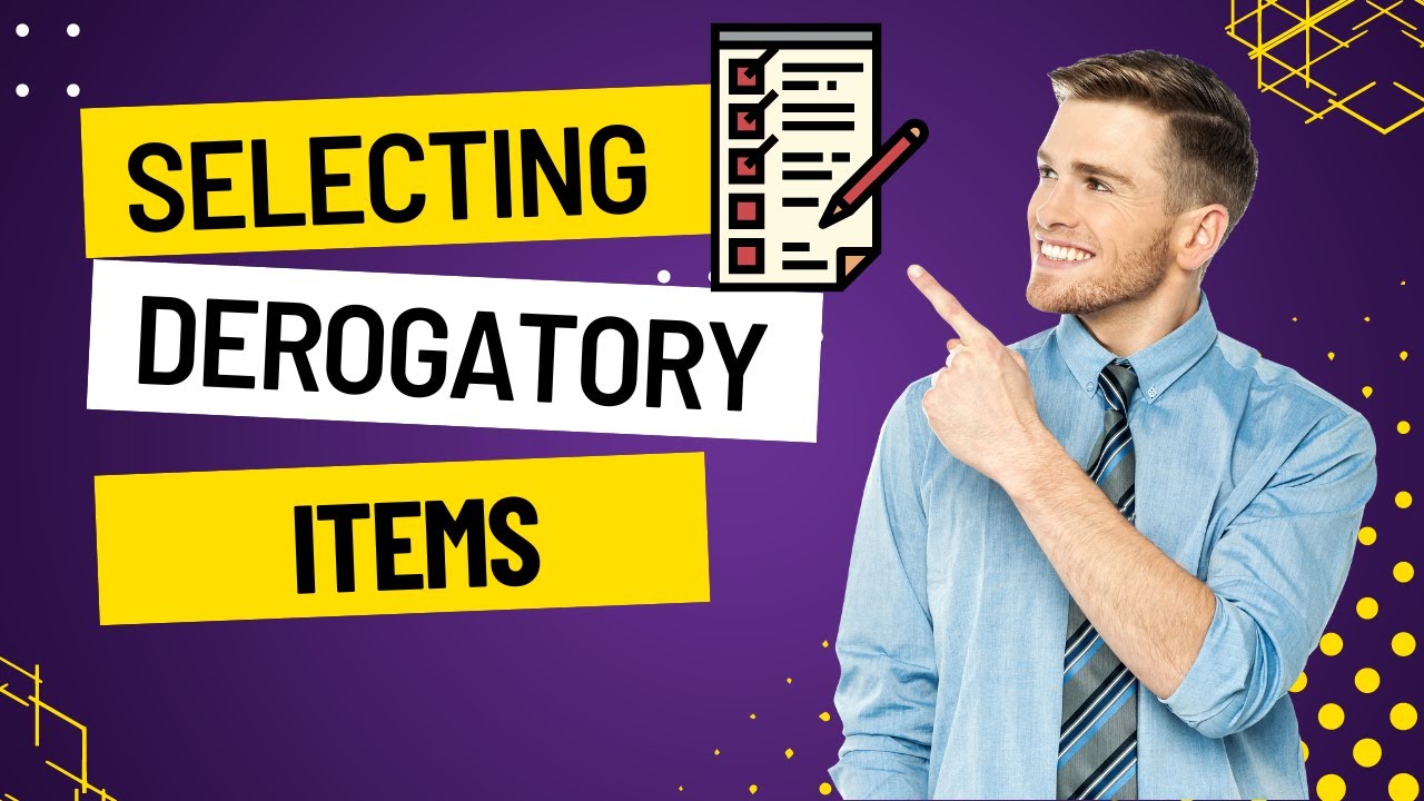 Selecting Derogatory Items - YouTube