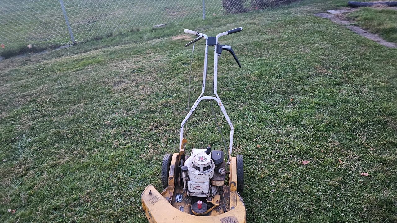 Vintage Hahn mower - YouTube