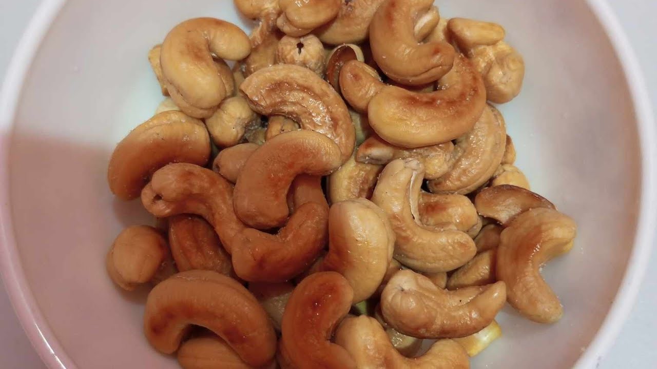 💯🚼👦স্বাস্থ্যসম্মতভাবে কাজু বাদাম ভাজা রেসিপি 😋😋😋 kaju badam vaja recipe ...