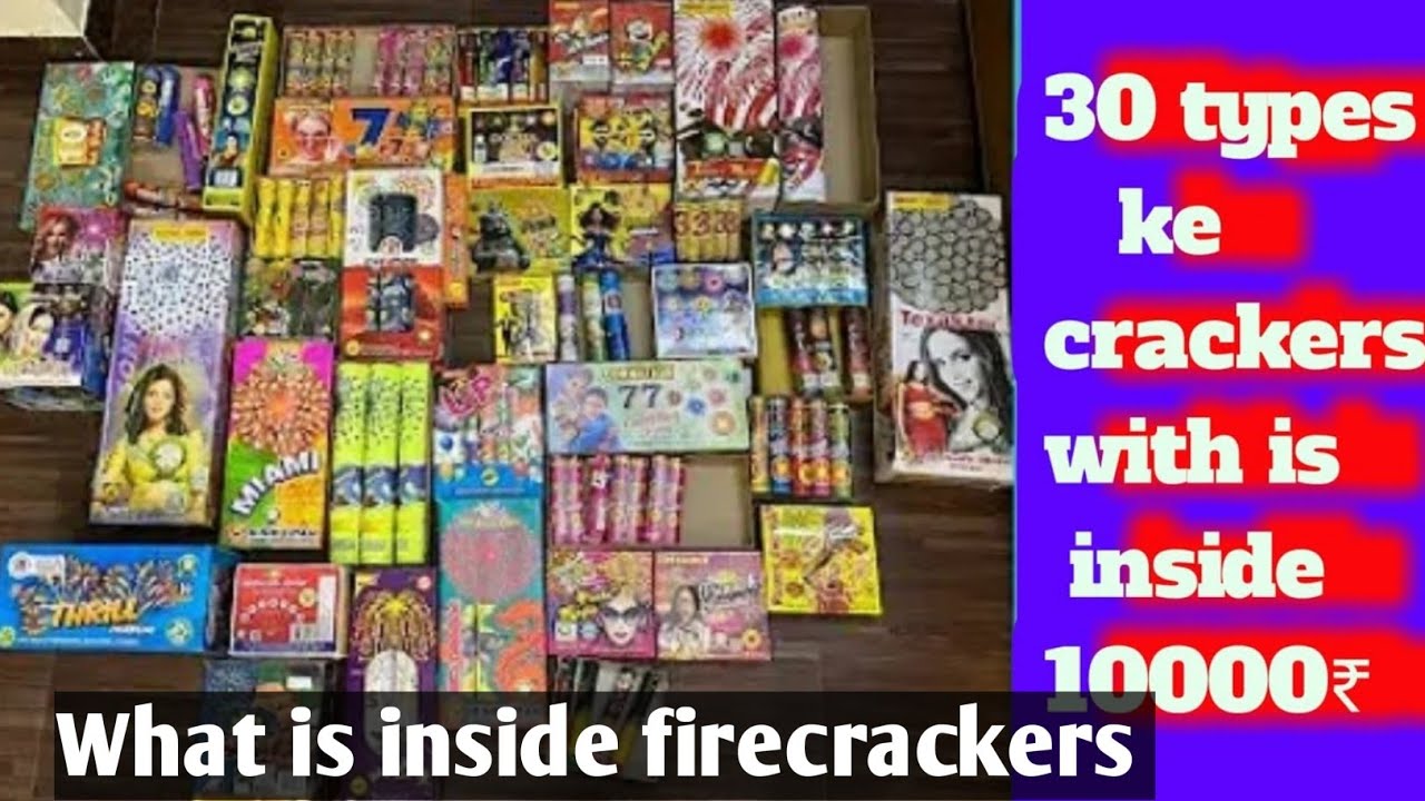 How To 30 Types Firecracker What is inside 😍 क्या पटाखे के अंदर - YouTube