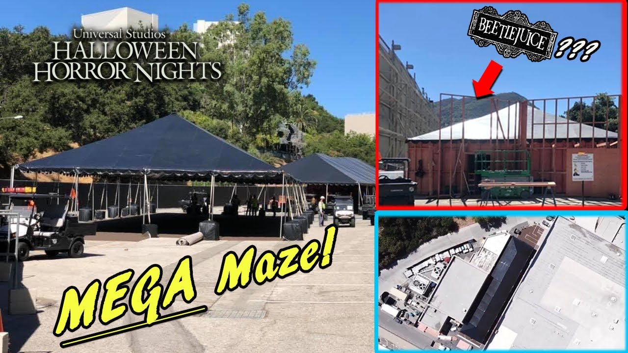 MEGA Maze Coming to HHN 2020!? - Halloween Horror Nights Construction ...