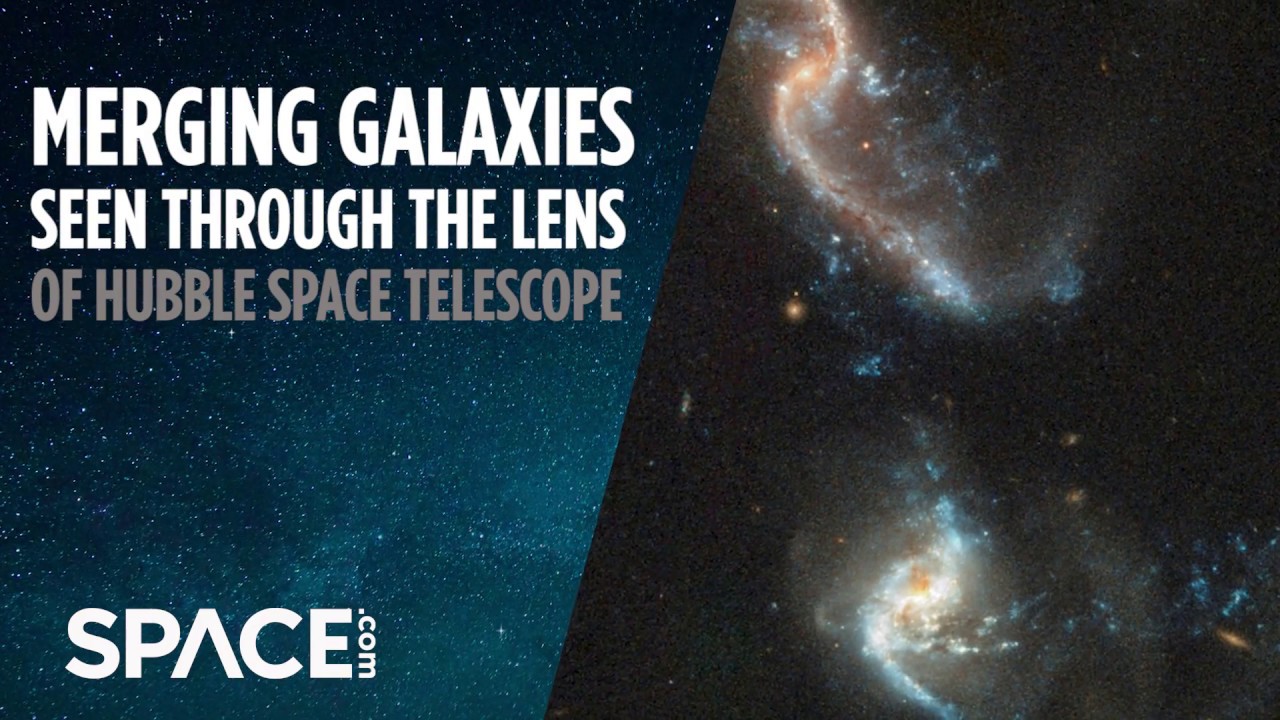 Galactic Smash-Up Has Begun - Captured by Hubble - YouTube