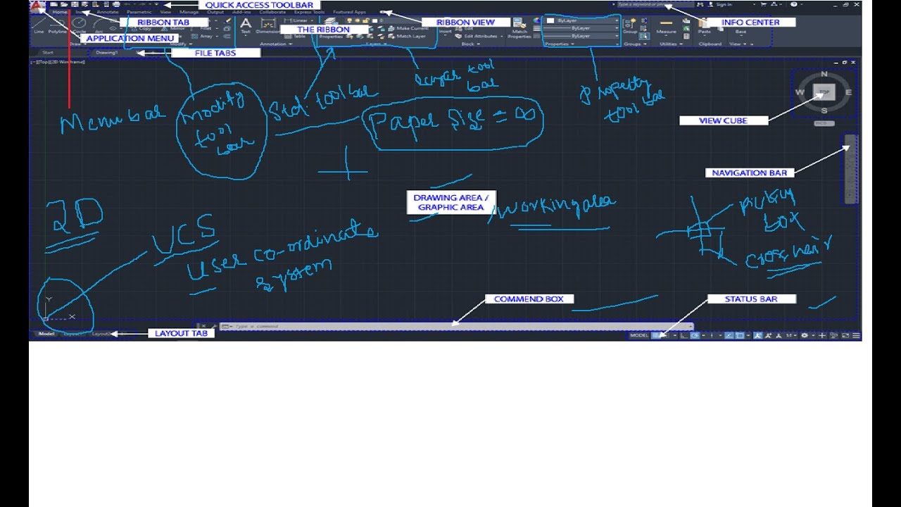 INTRODUCTION TO AUTOCAD_INTERFACE - YouTube