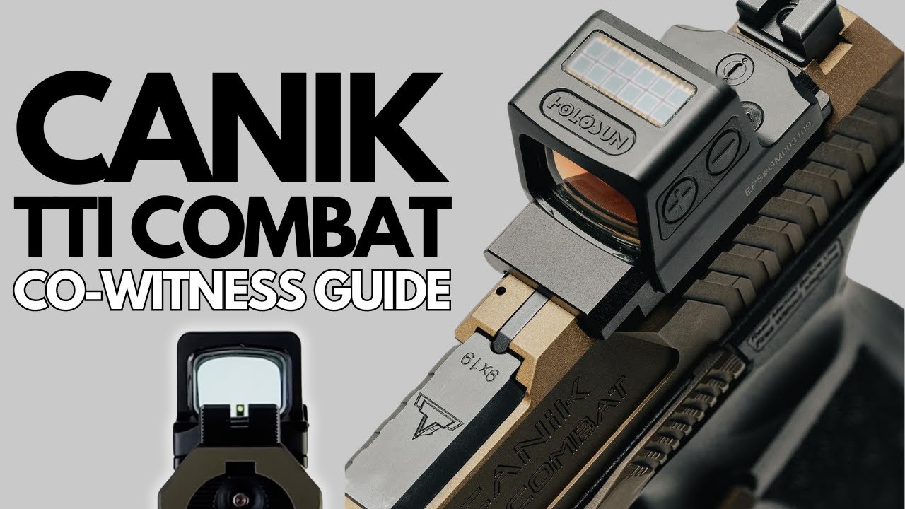 Canik TTI Combat: Holosun Red Dots Co-Witness Breakdown - YouTube