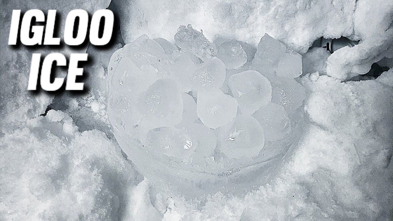 Hard Igloo Ice Eating - YouTube