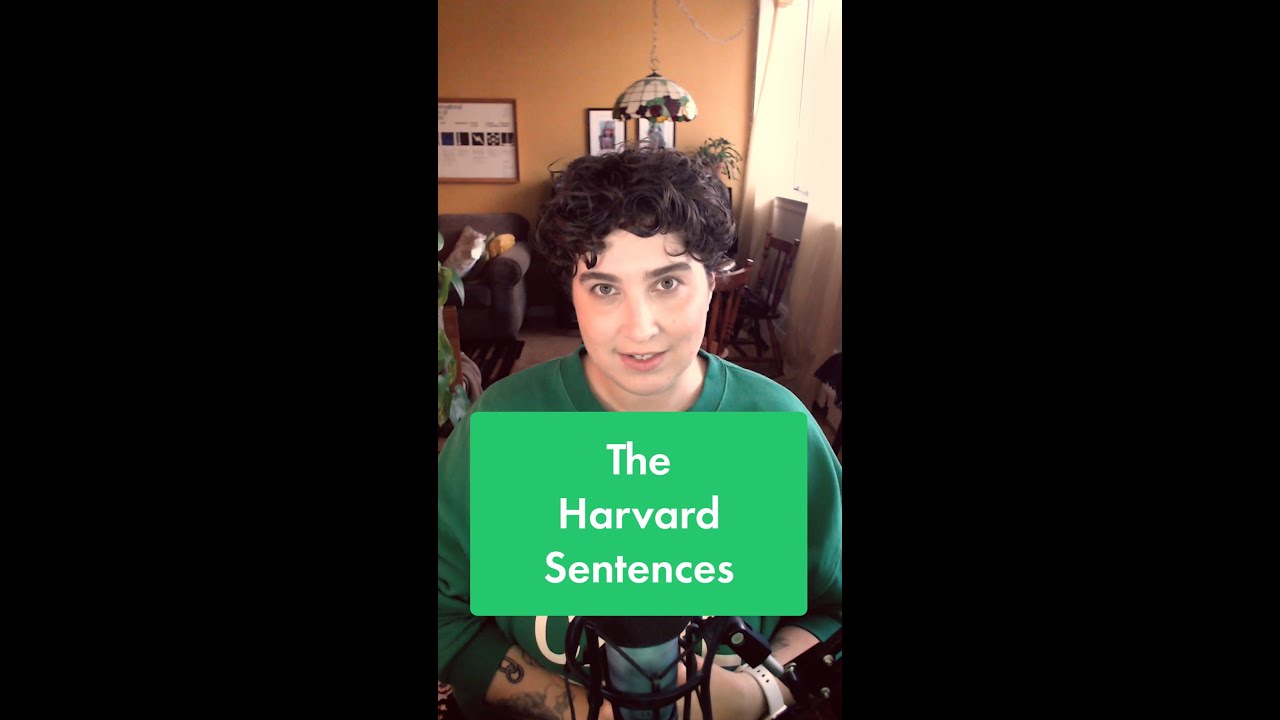 Level up your trans voice practice: The Harvard Sentences #shorts - YouTube