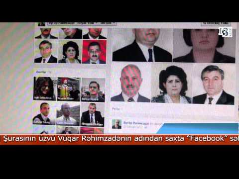 Vüqar Rəhimzadənin saxta Facebook hesabı