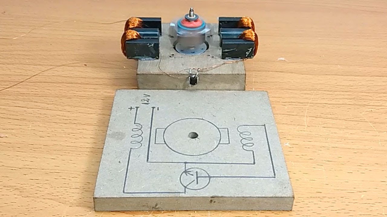 How to make a simple brushless dc motor - LLG Electrician - YouTube