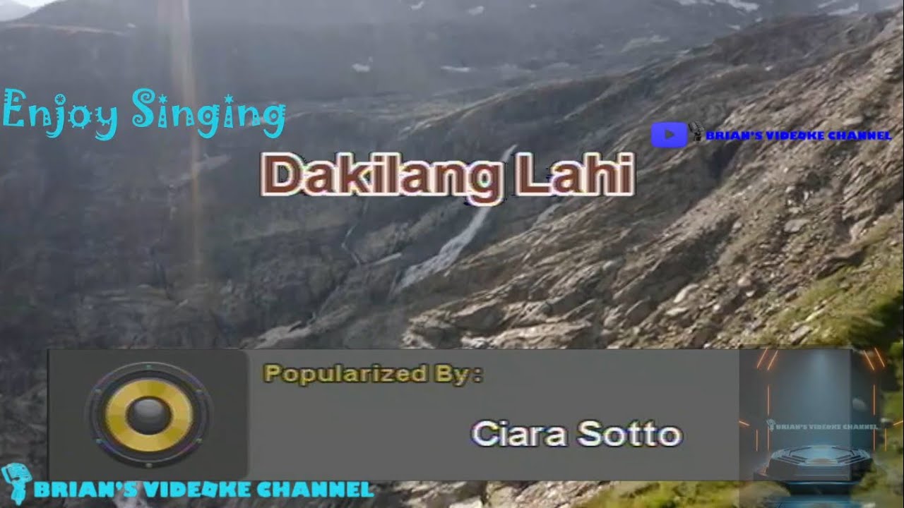 Dakilang Lahi - Ciara Sotto (Karaoke) - YouTube