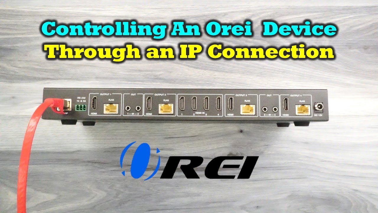How to connect and control OREI devices Over IP - YouTube