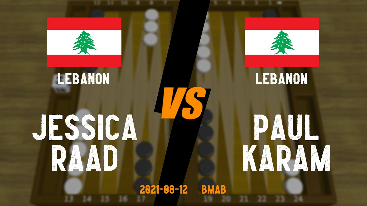 Jessica Raad vs Paul Karam - BMAB - 2021.08.12 - Backgammon Game Replay ...