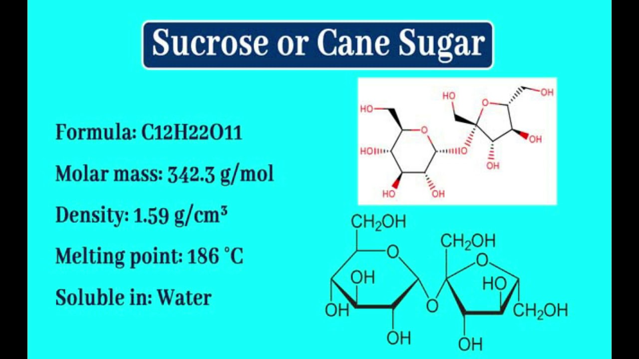 Sucrose Sugar Chemical Formula